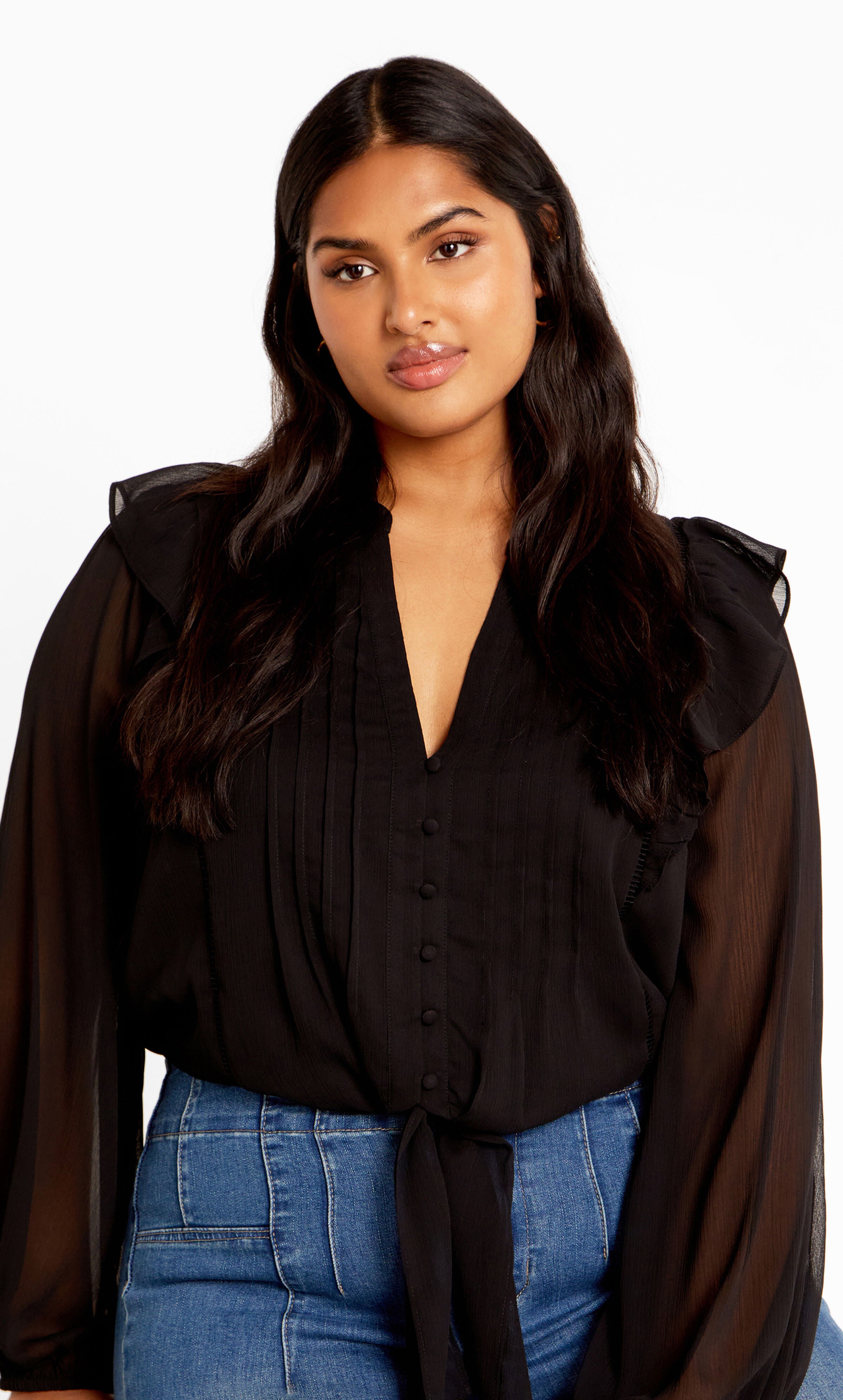 Melina Shirt - black | Avenue
