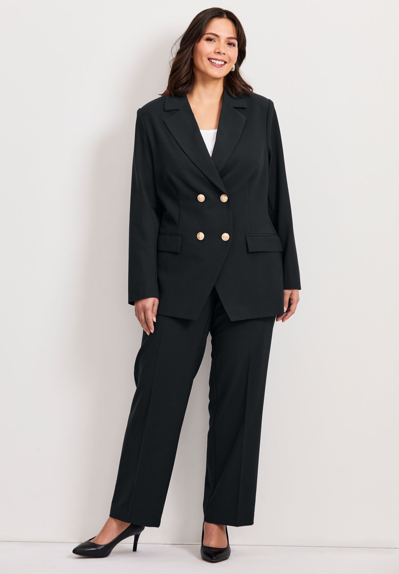 Cool Hand Double Breasted Blazer | Avenue