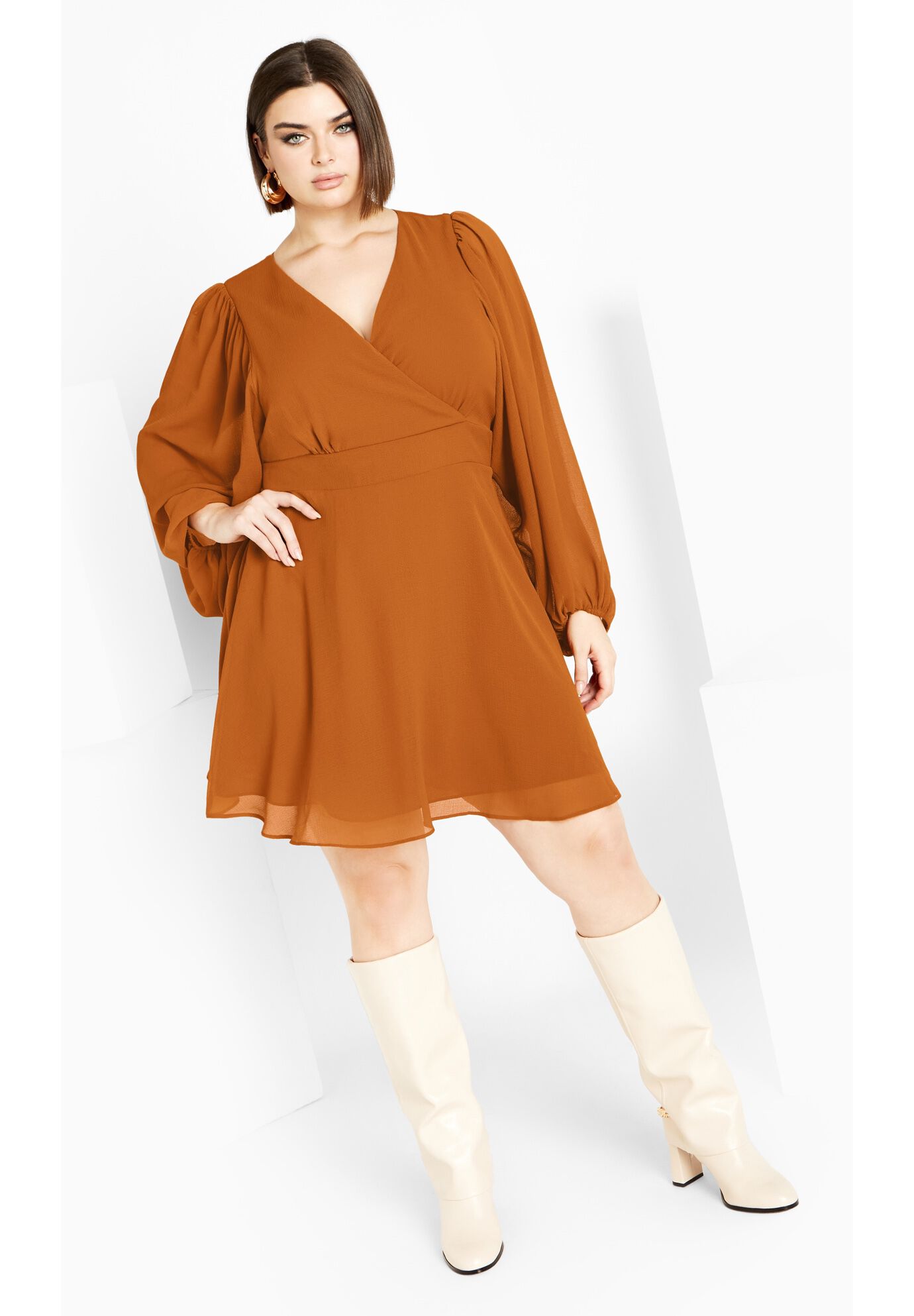 Hayden Dress - caramel | Avenue