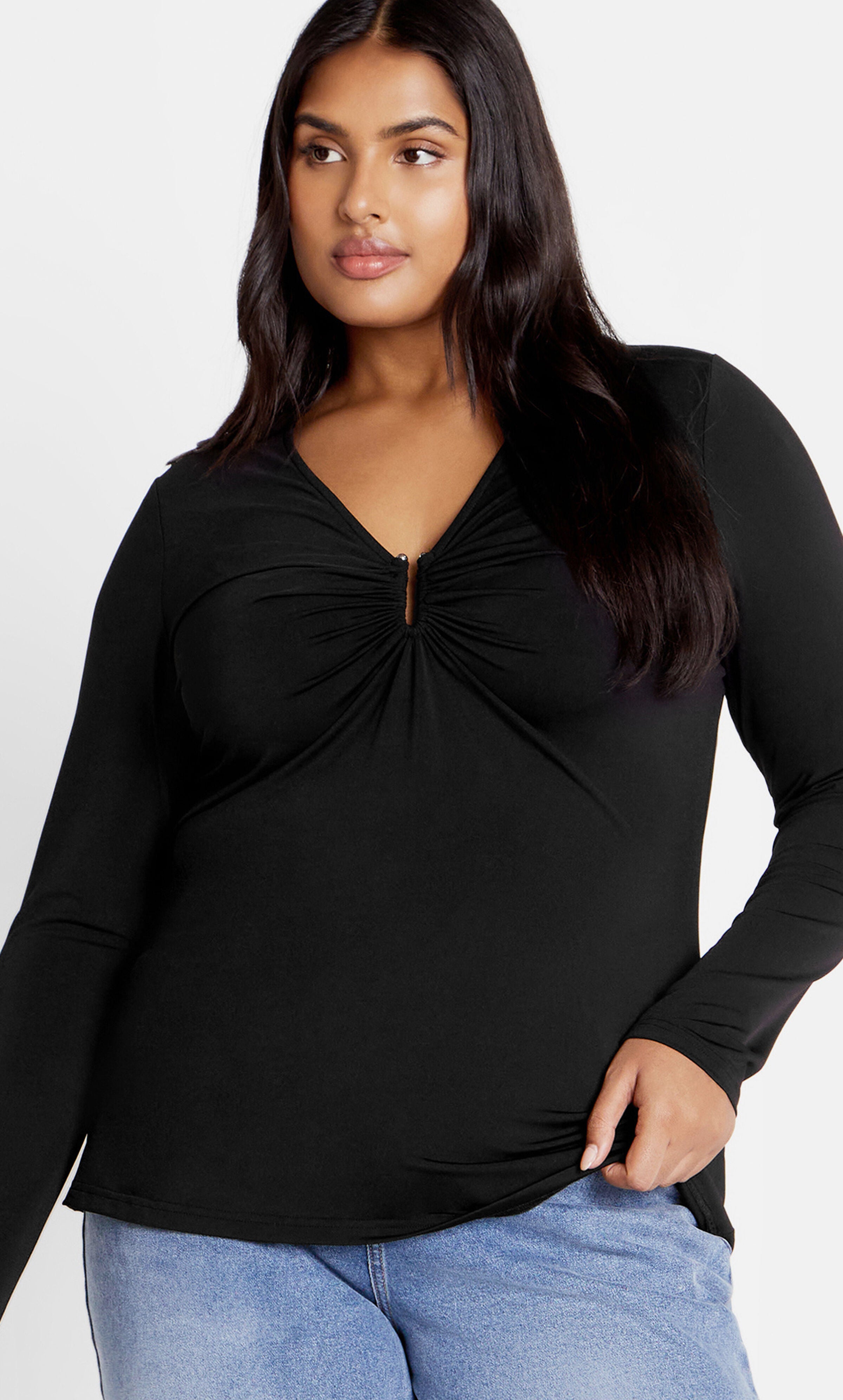 Izzy Top - black | Avenue