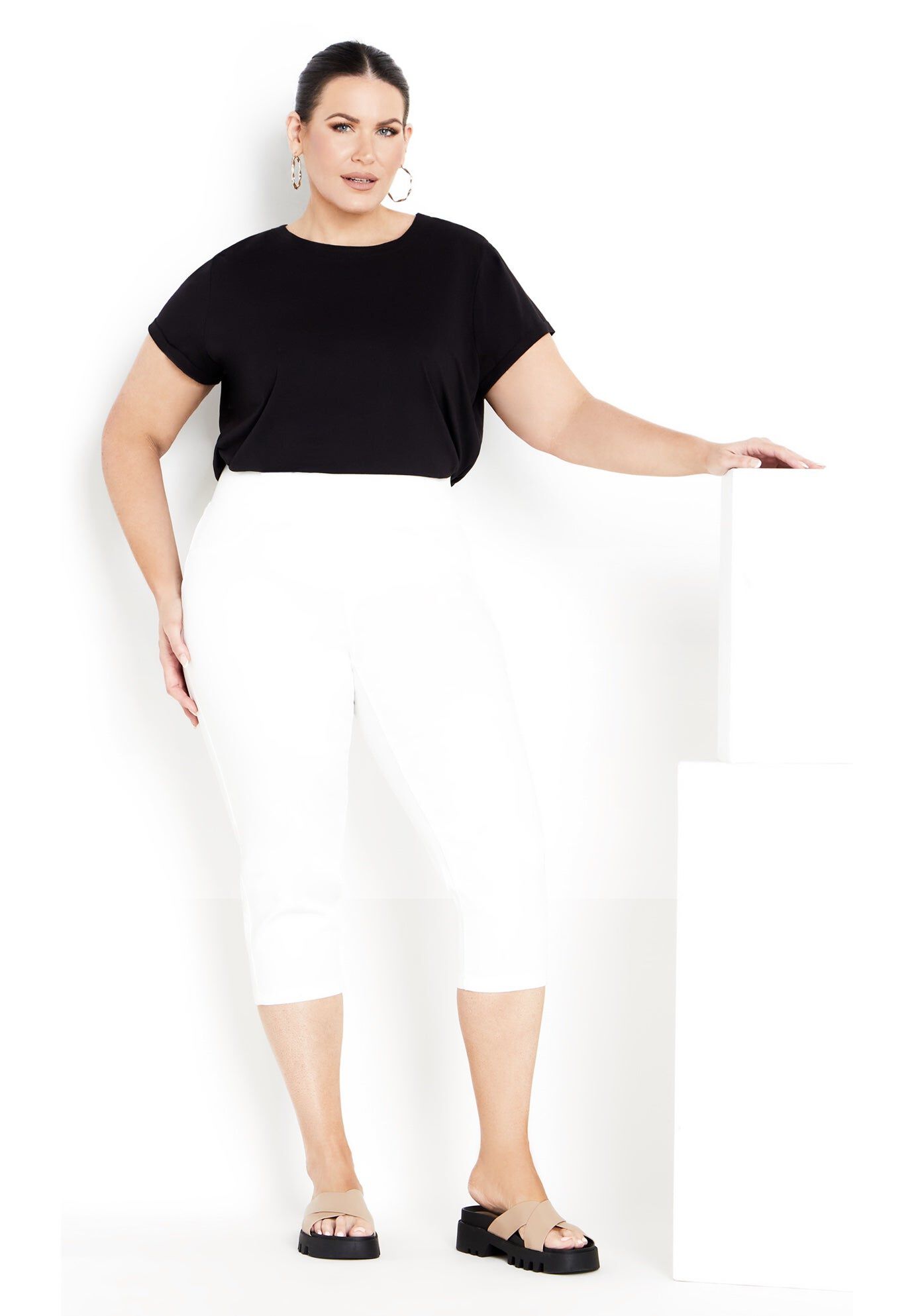Butter Denim Pull On Crop Jean | Avenue