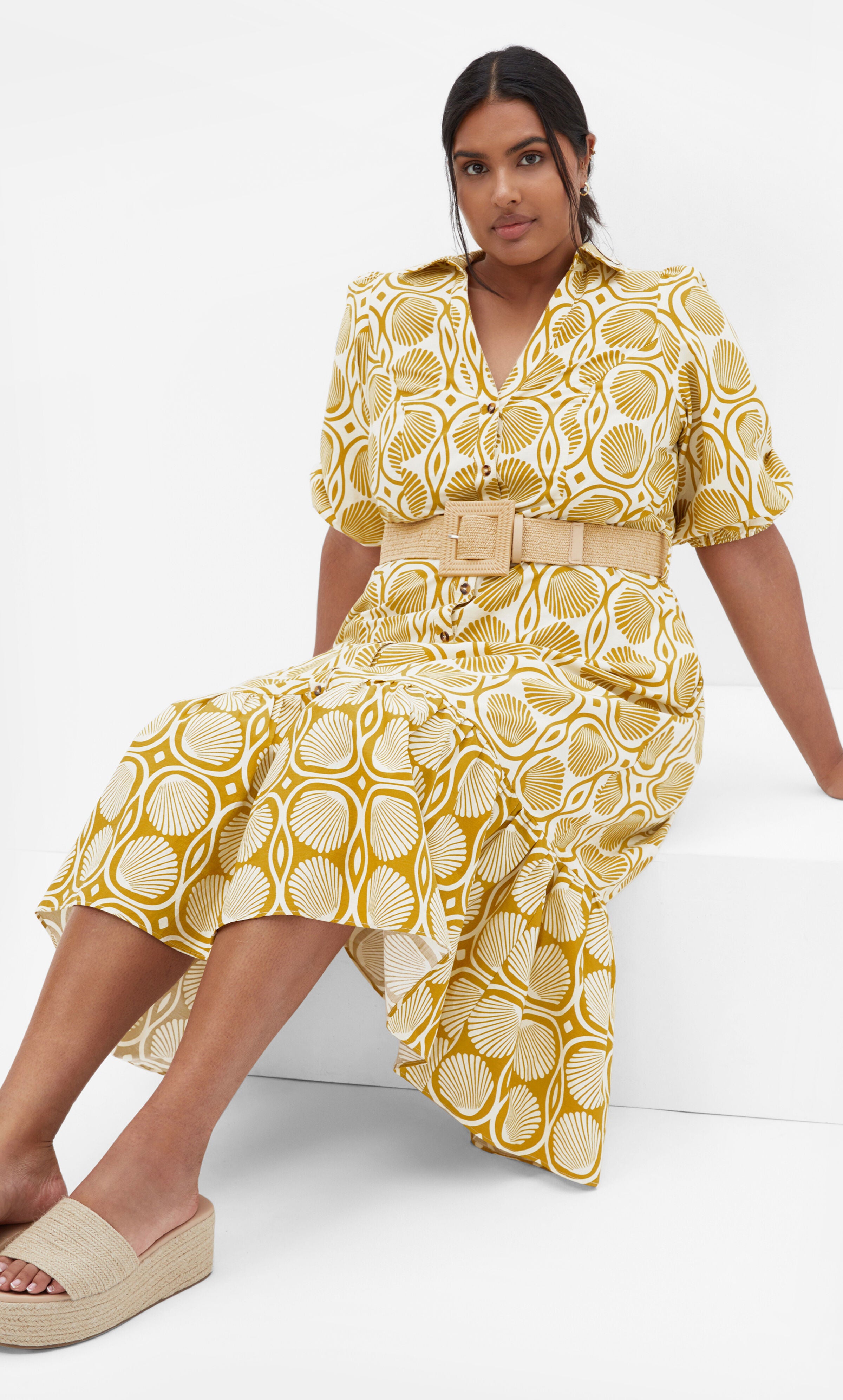 Anna Seashell Dress - print | Avenue