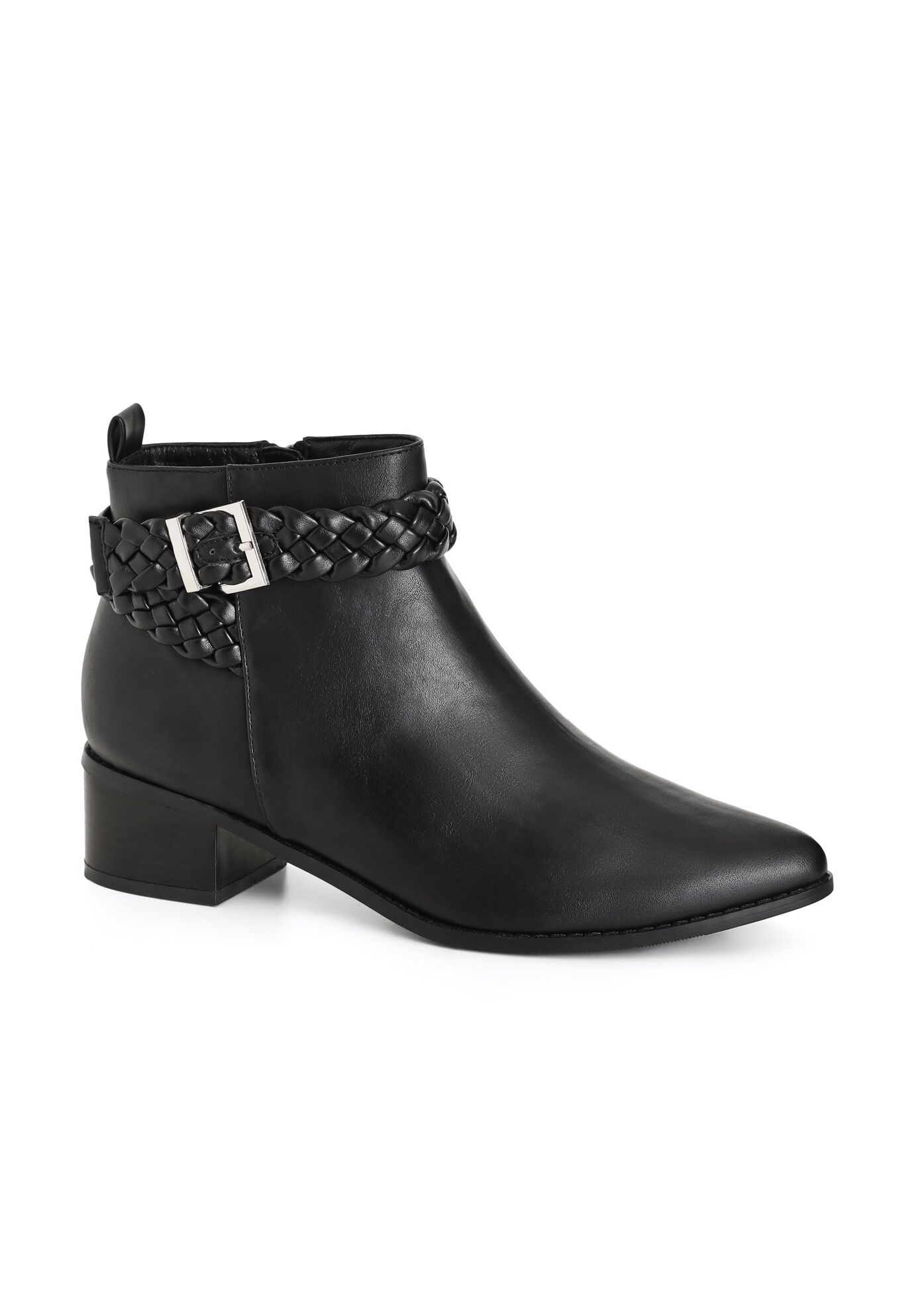 WIDE FIT Brady Ankle Boot - black | Avenue