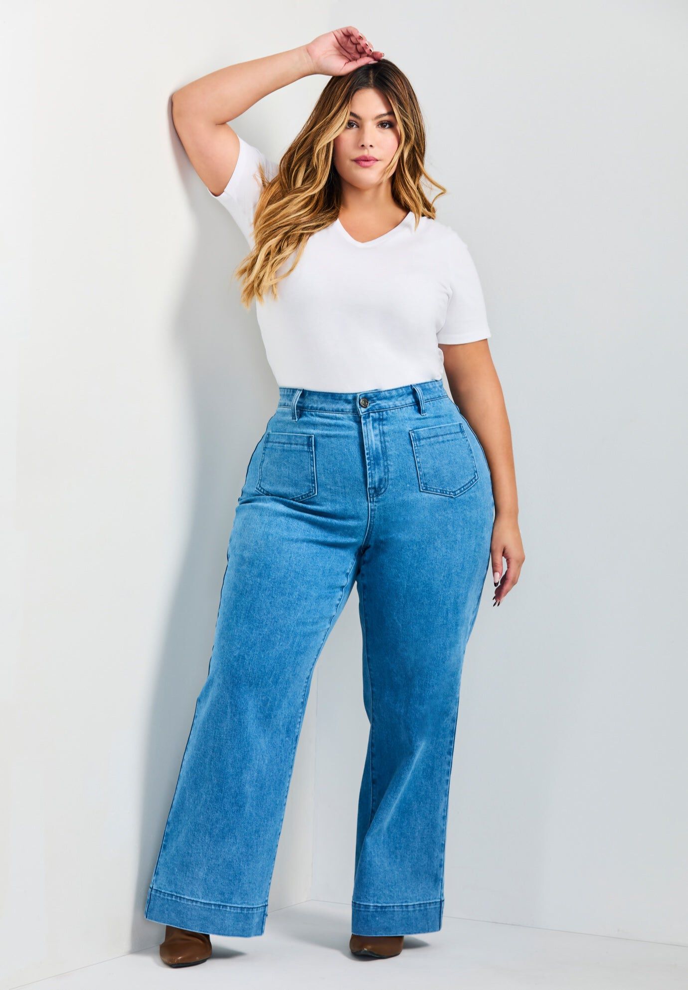 Emma Wide Leg Jean | Avenue