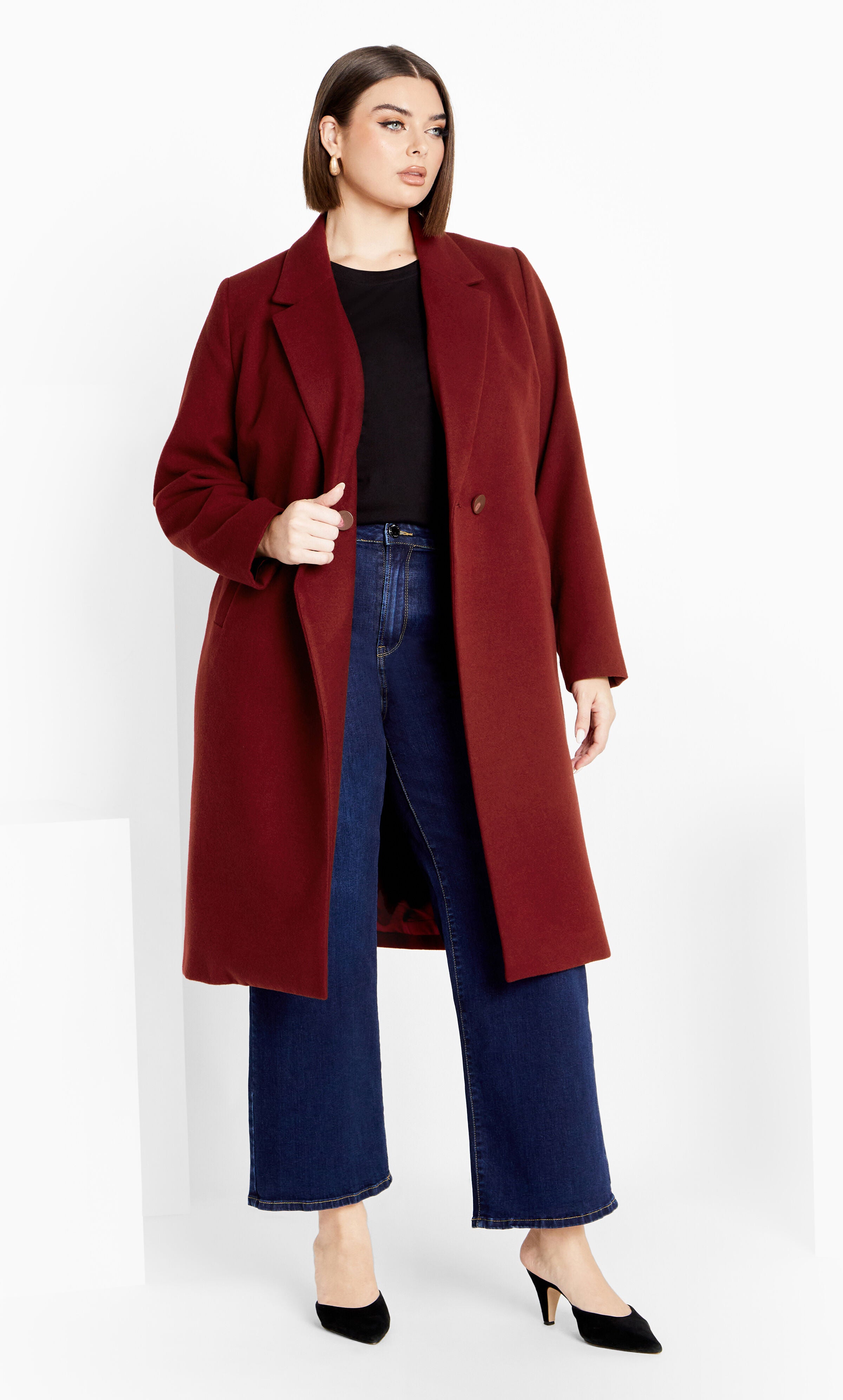 Effortless Chic Coat - cabernet | Avenue