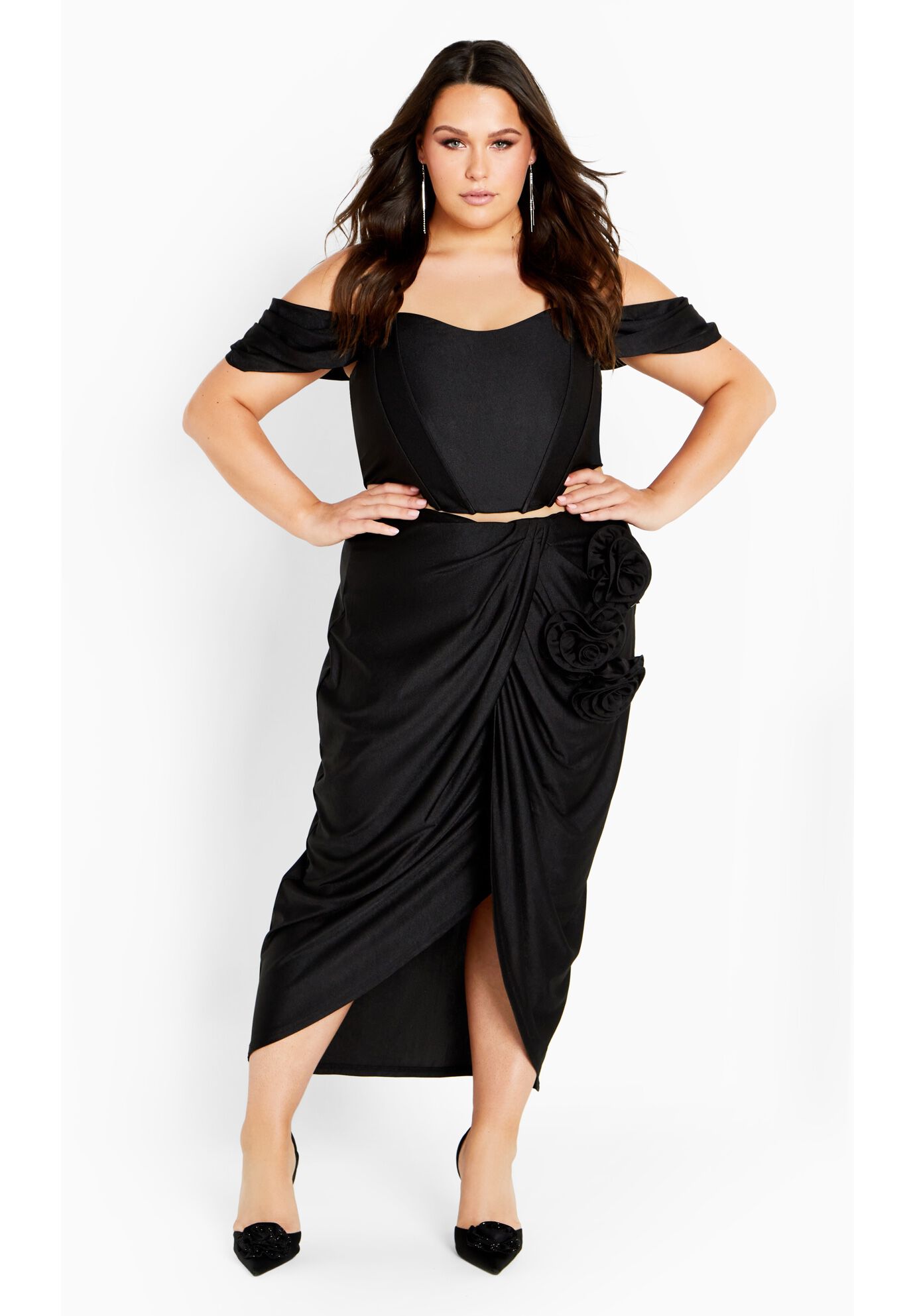 Fleur Skirt - black | Avenue