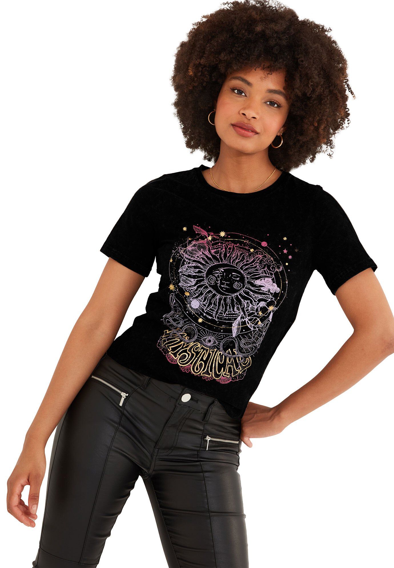 Stretch Cotton Graphic Tee | Avenue