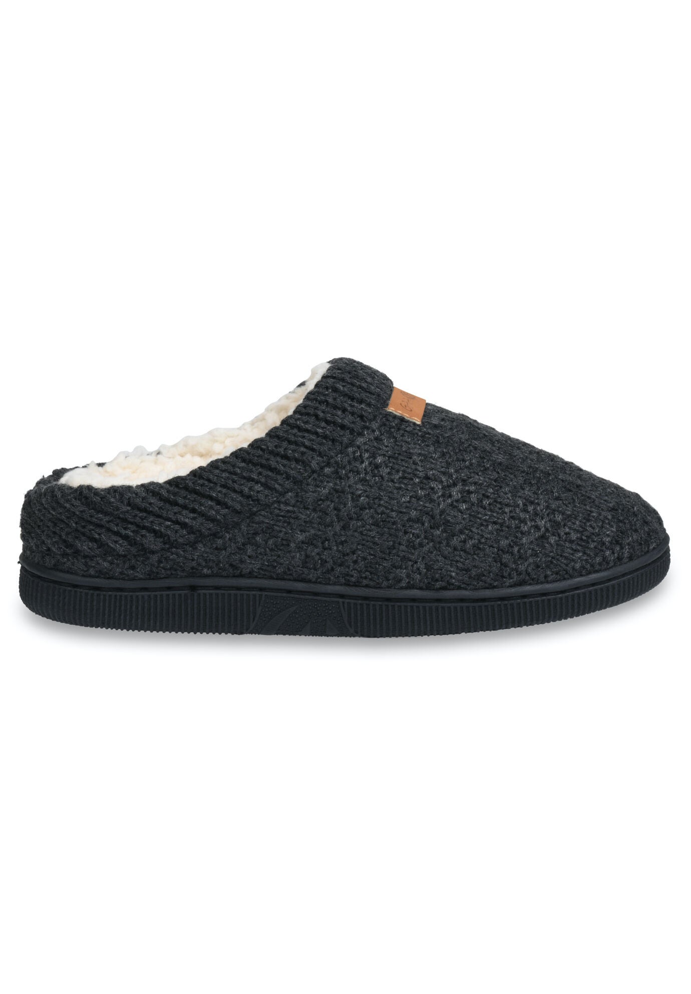 Textured Knit Rib Cuff Clog Slipper Slippers | Avenue