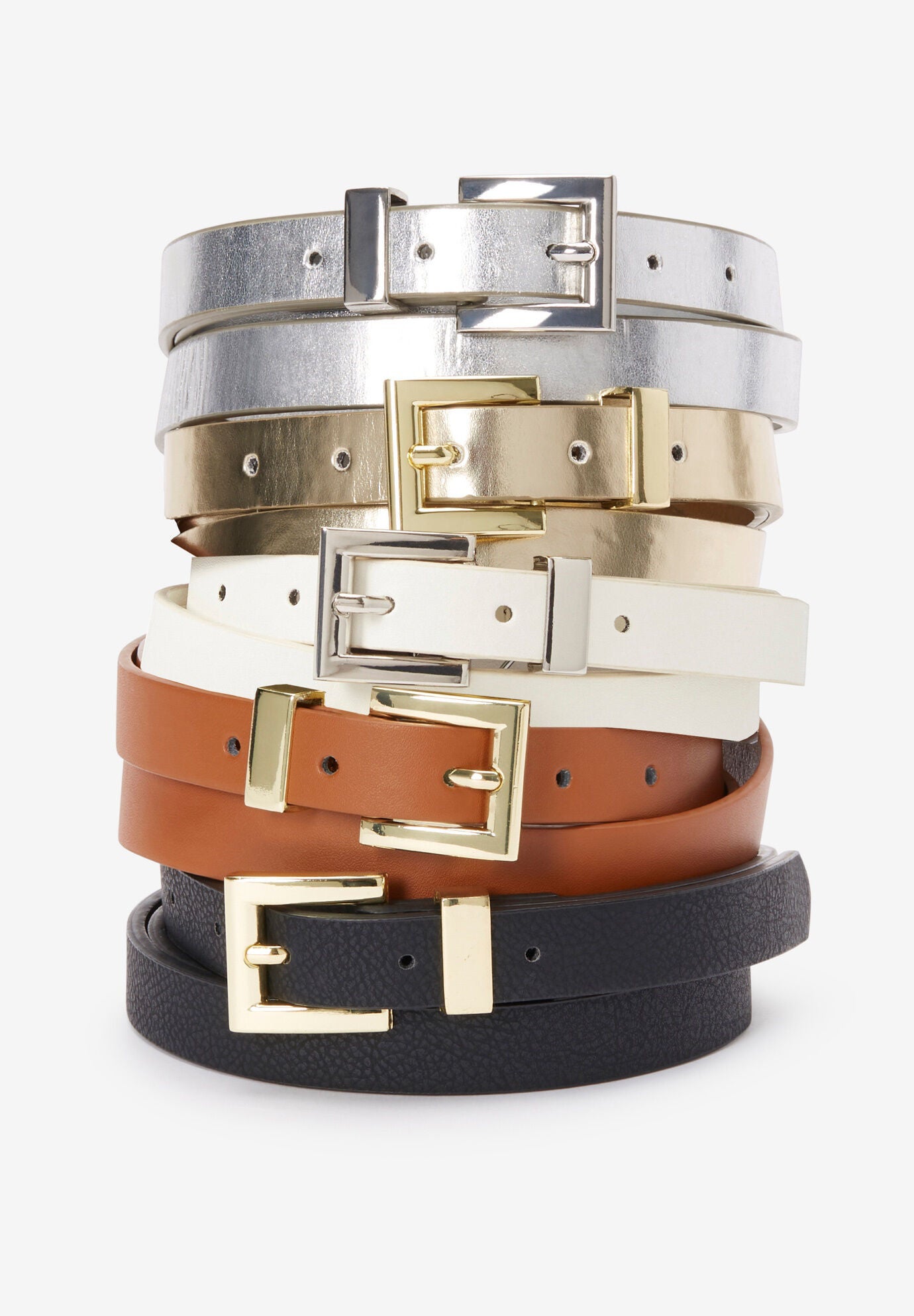 Faux Leather Skinny Belt | Avenue