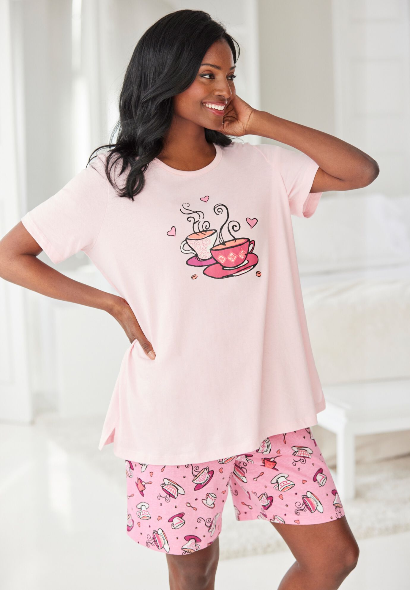 Knit PJ Short Set | Avenue