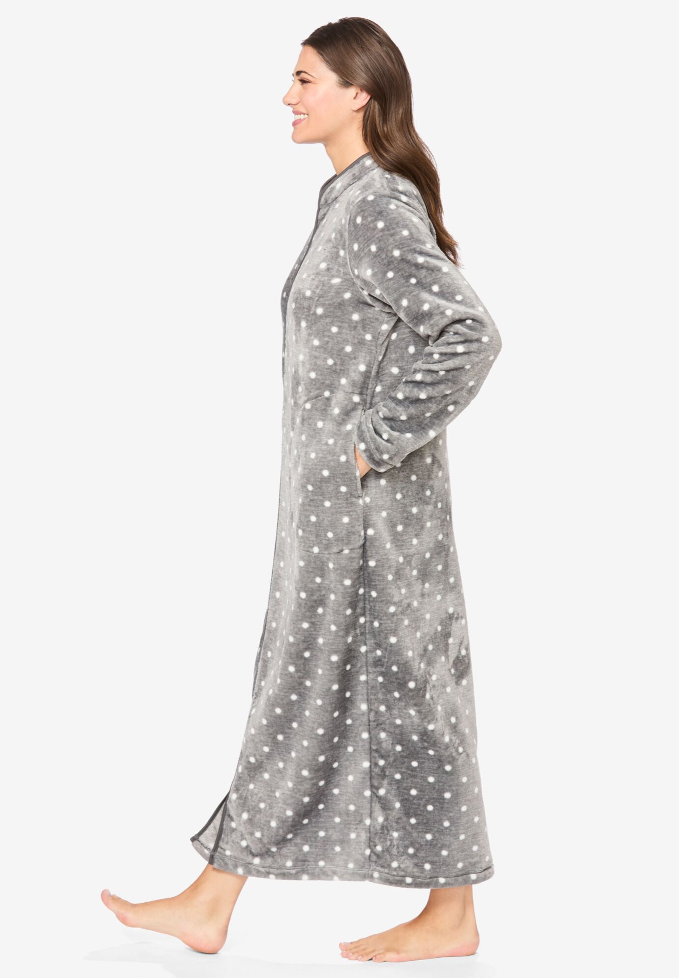 Plush Zip-Front Robe | Avenue