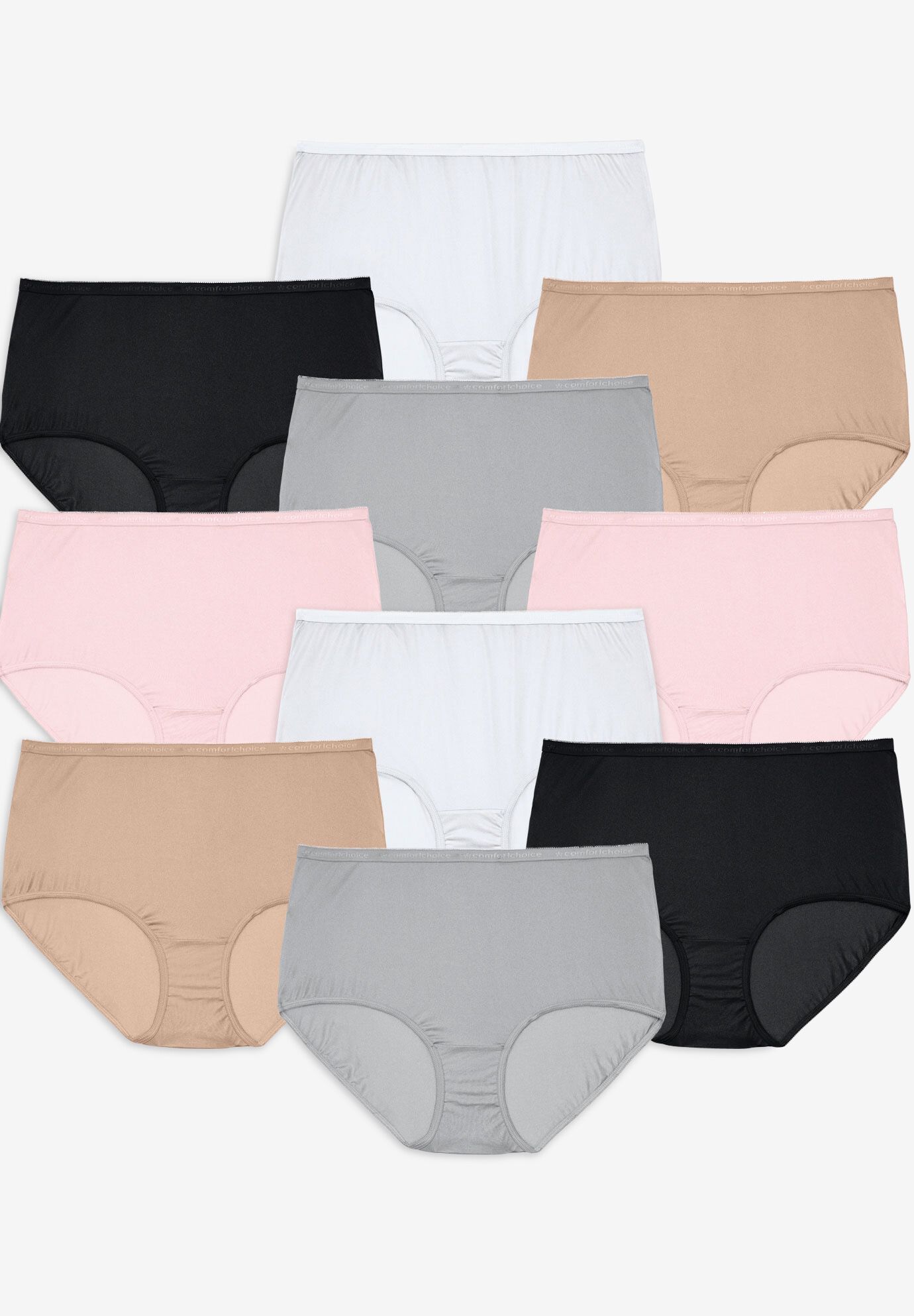 Full Coverage Nylon Brief 10-Pack | Avenue
