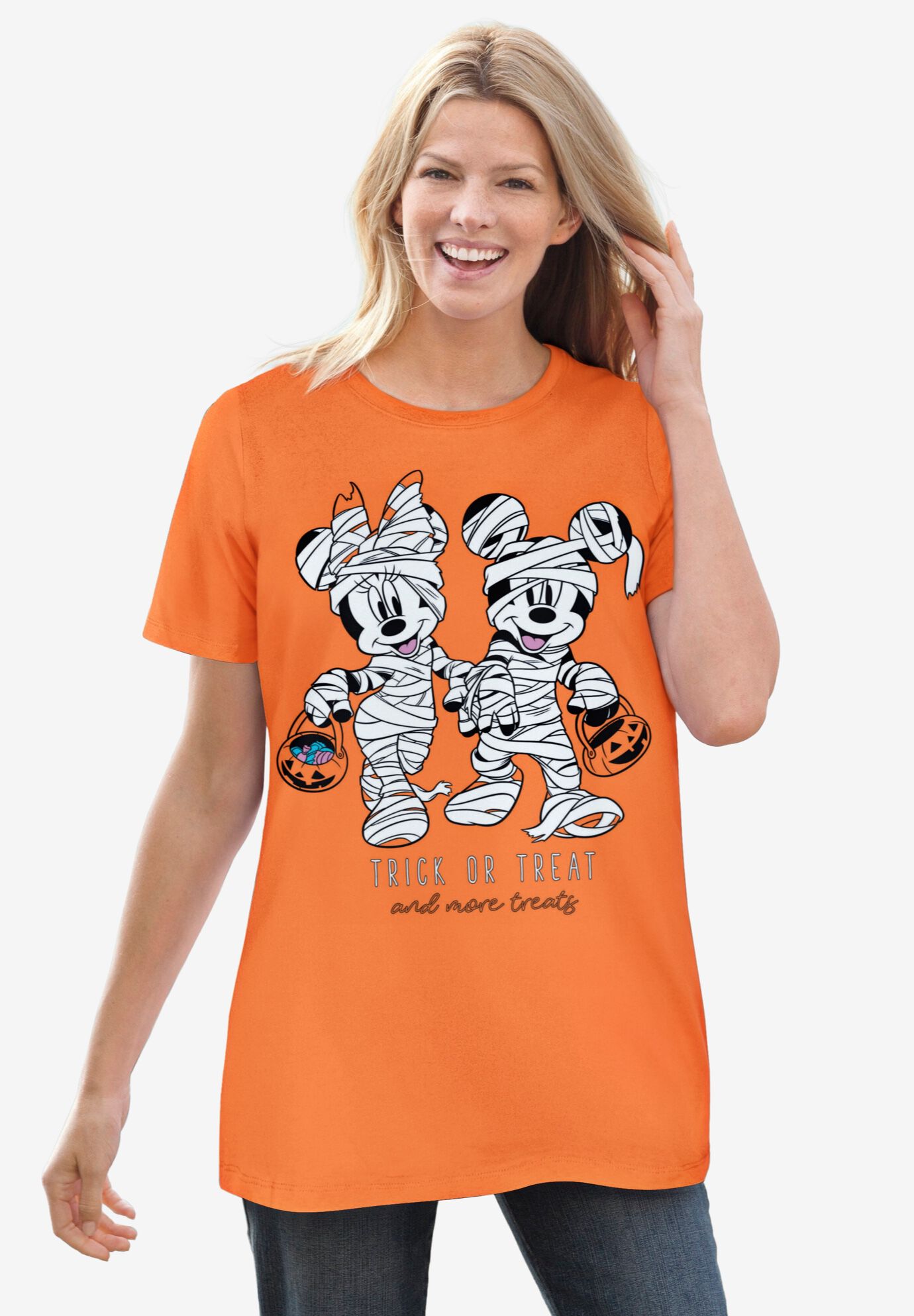 Disney Orange Mickey Mummy Tee | Avenue