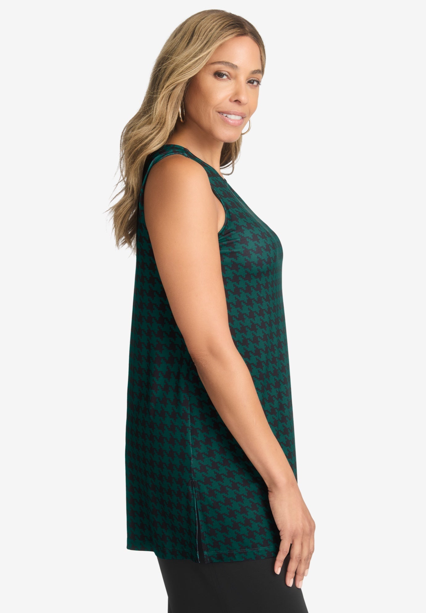 Stretch Knit Tunic Tank | Avenue