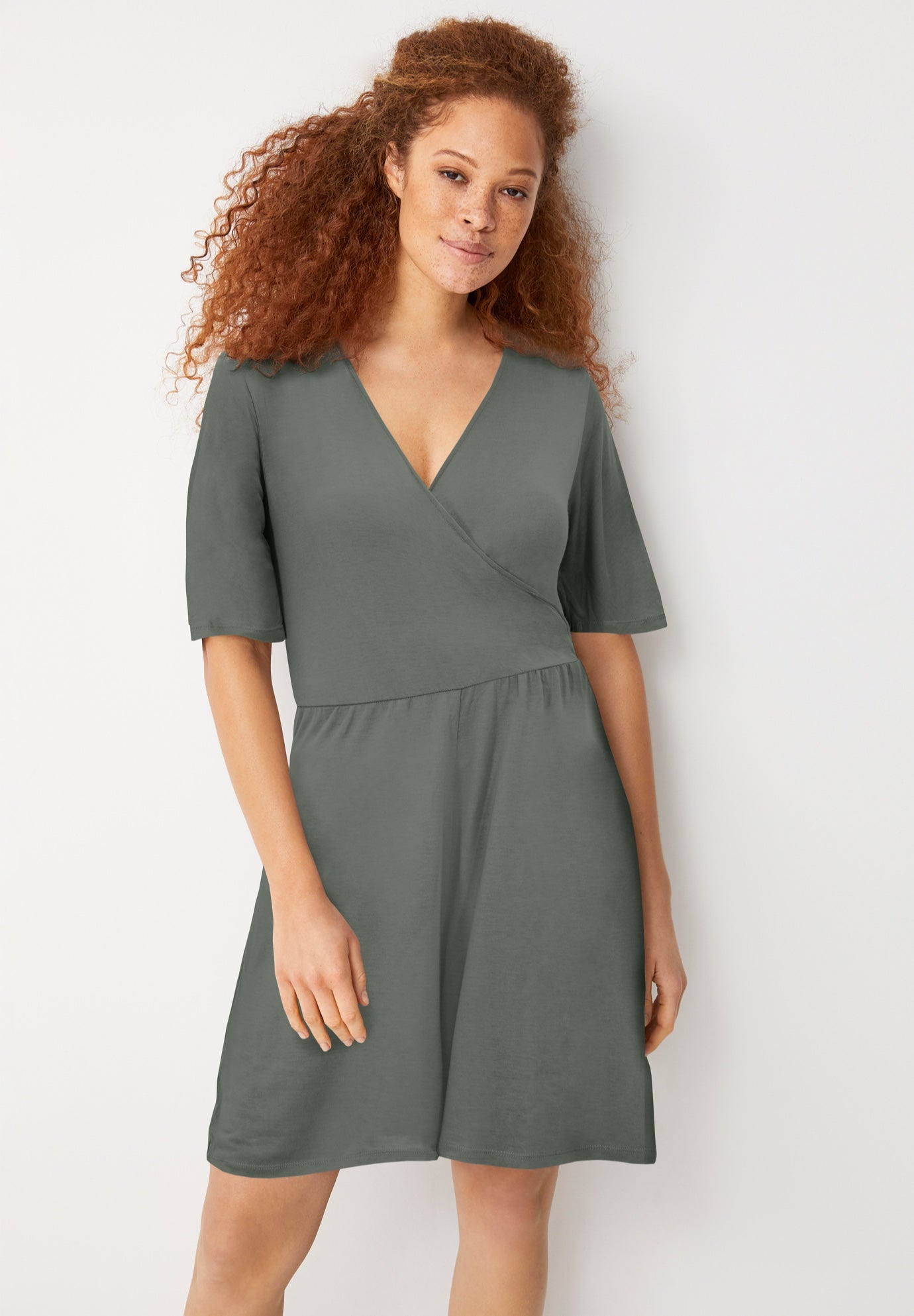Flutter Sleeve Surplice Romper | Avenue