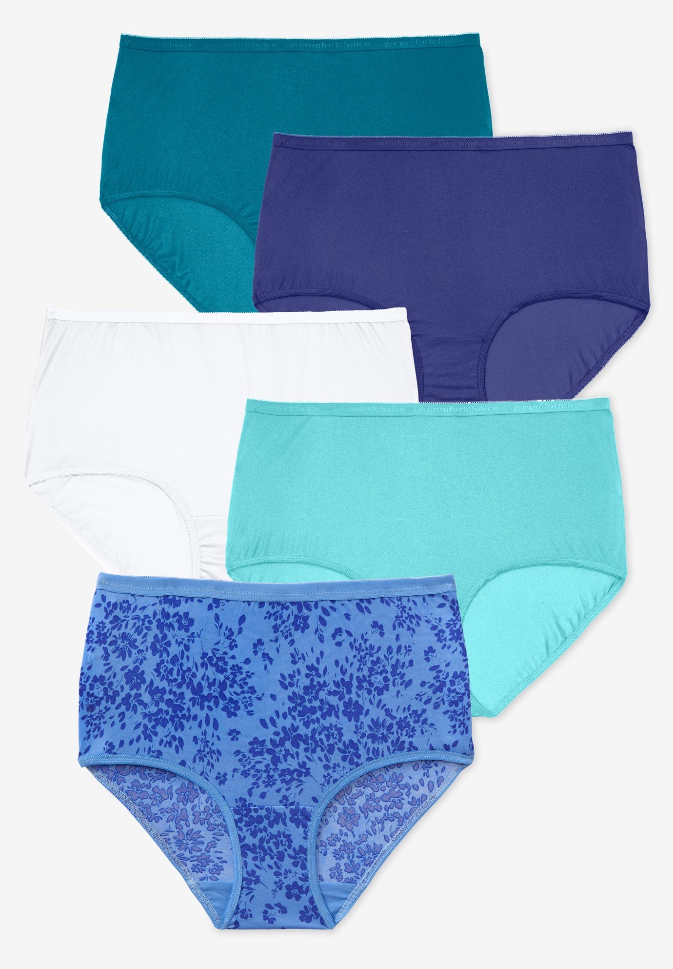 Full Coverage Nylon Brief 5-Pack | Avenue